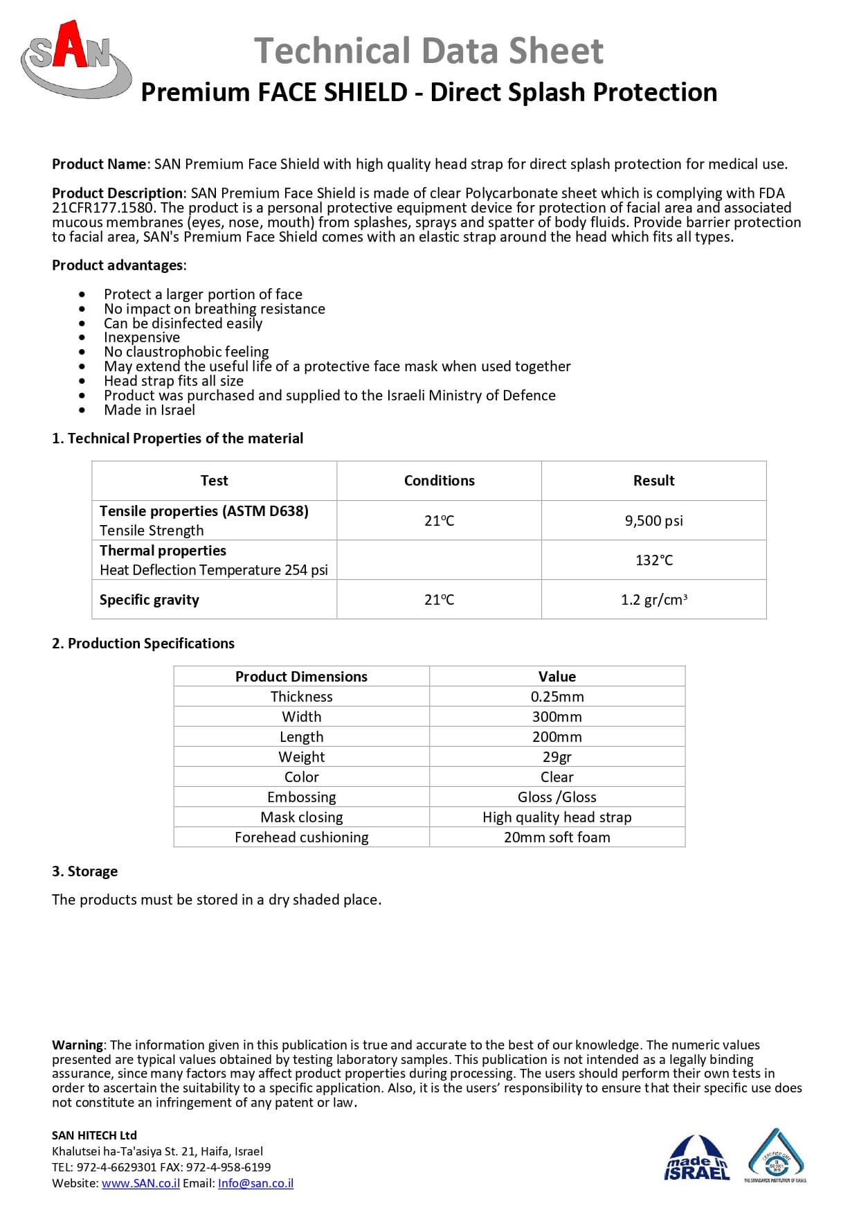 Face Shield - SAN Ltd - Challenging Engineering