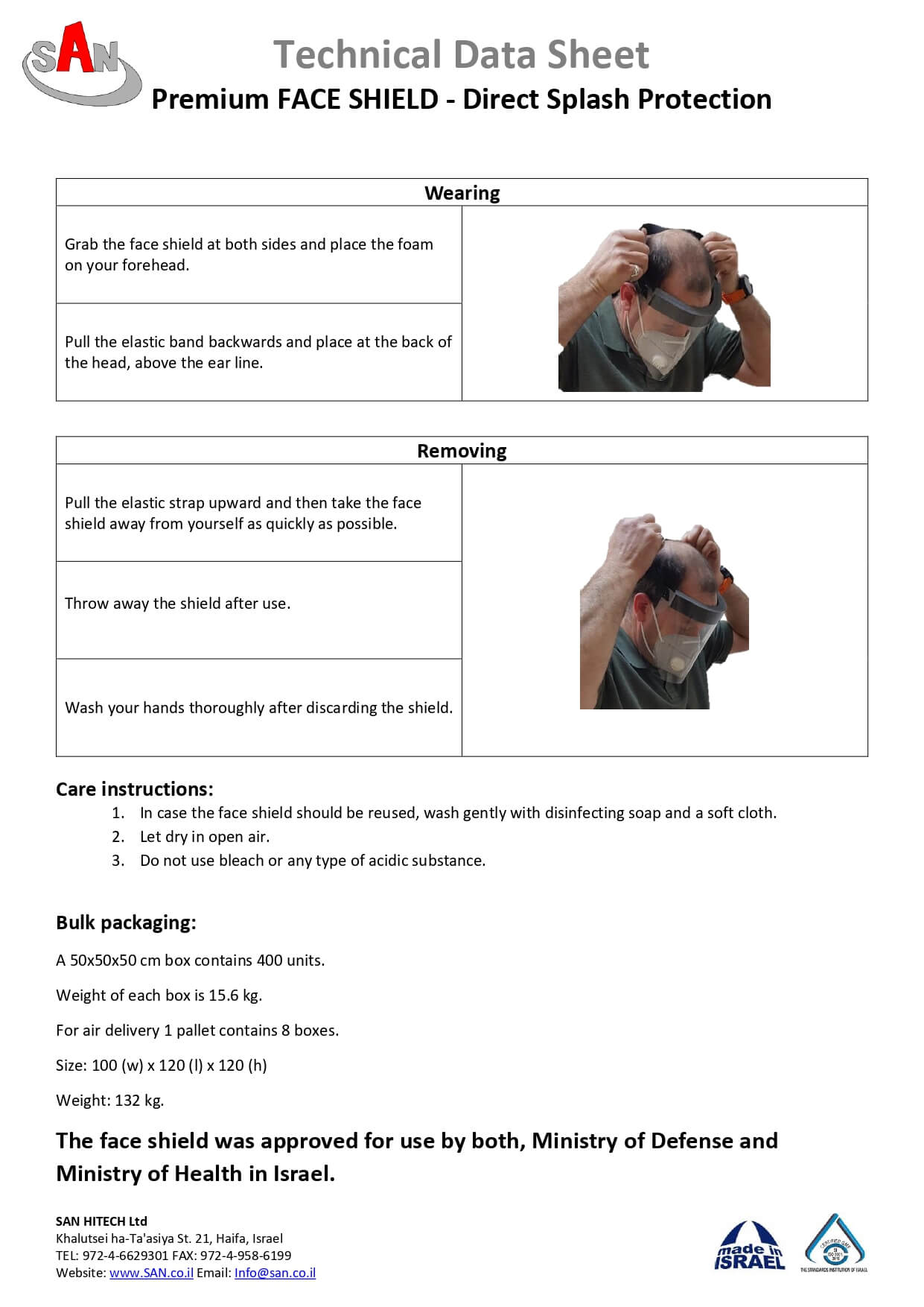 Face Shield - SAN Ltd - Challenging Engineering